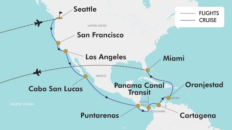 Seattle to Miami via Panama Canal | Tour Package | TripADeal